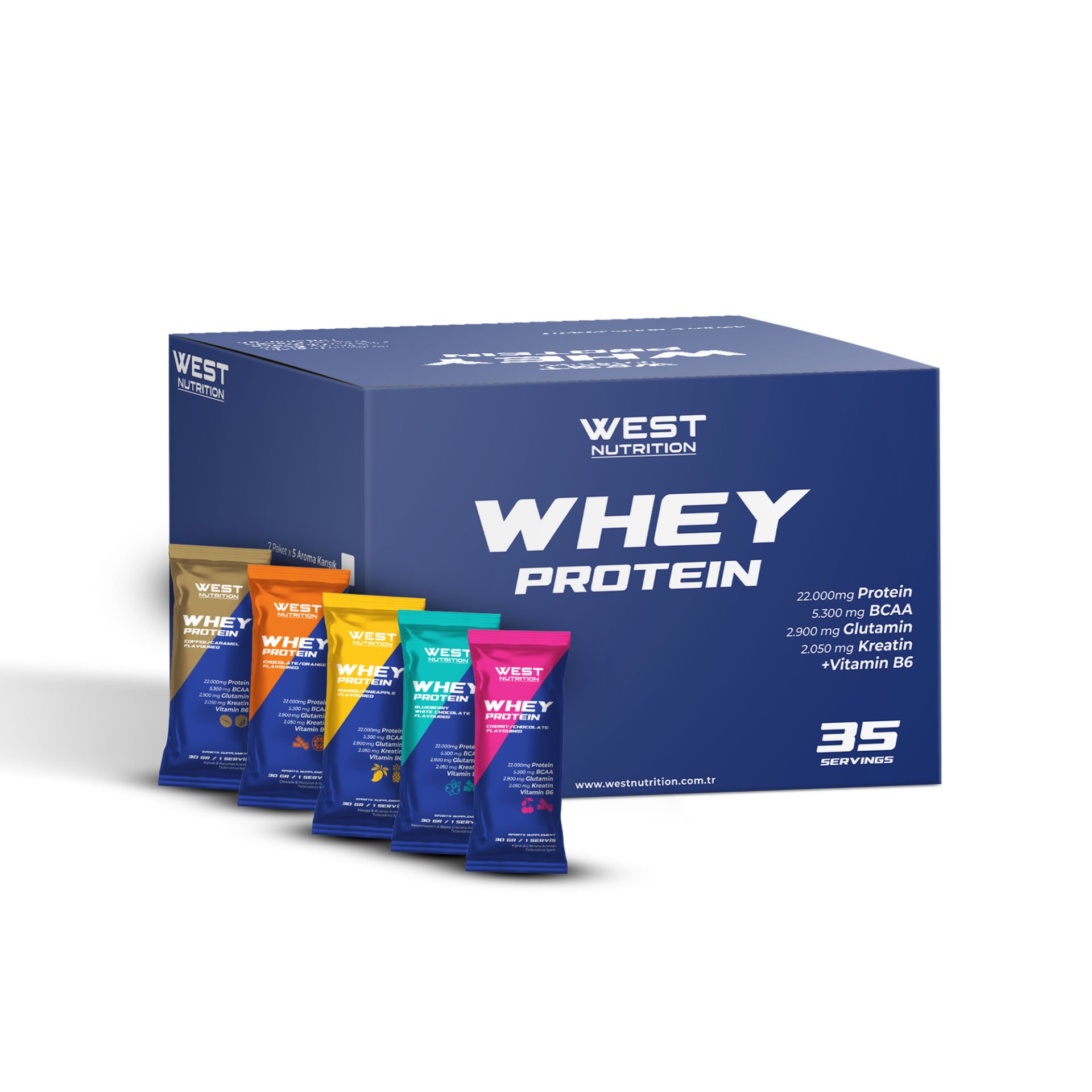 Whey Protein Tozu 1050 gr 35 Servis Şase Fiyatı